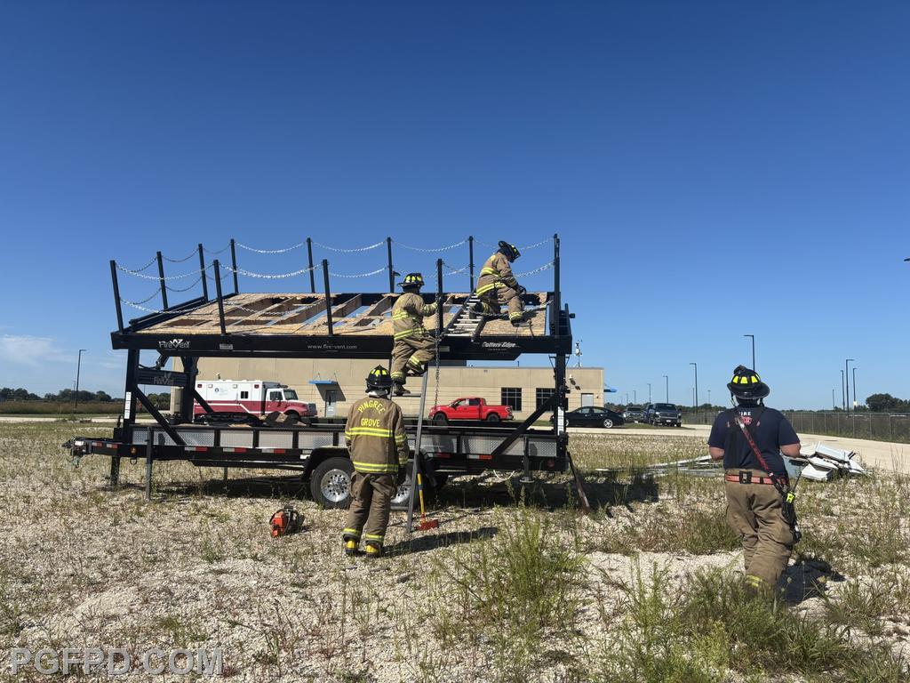 Roof Prop Training - Pingree Grove & Countryside Fire Protection District