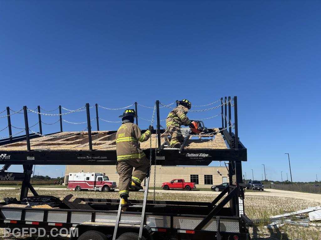Roof Prop Training - Pingree Grove & Countryside Fire Protection District