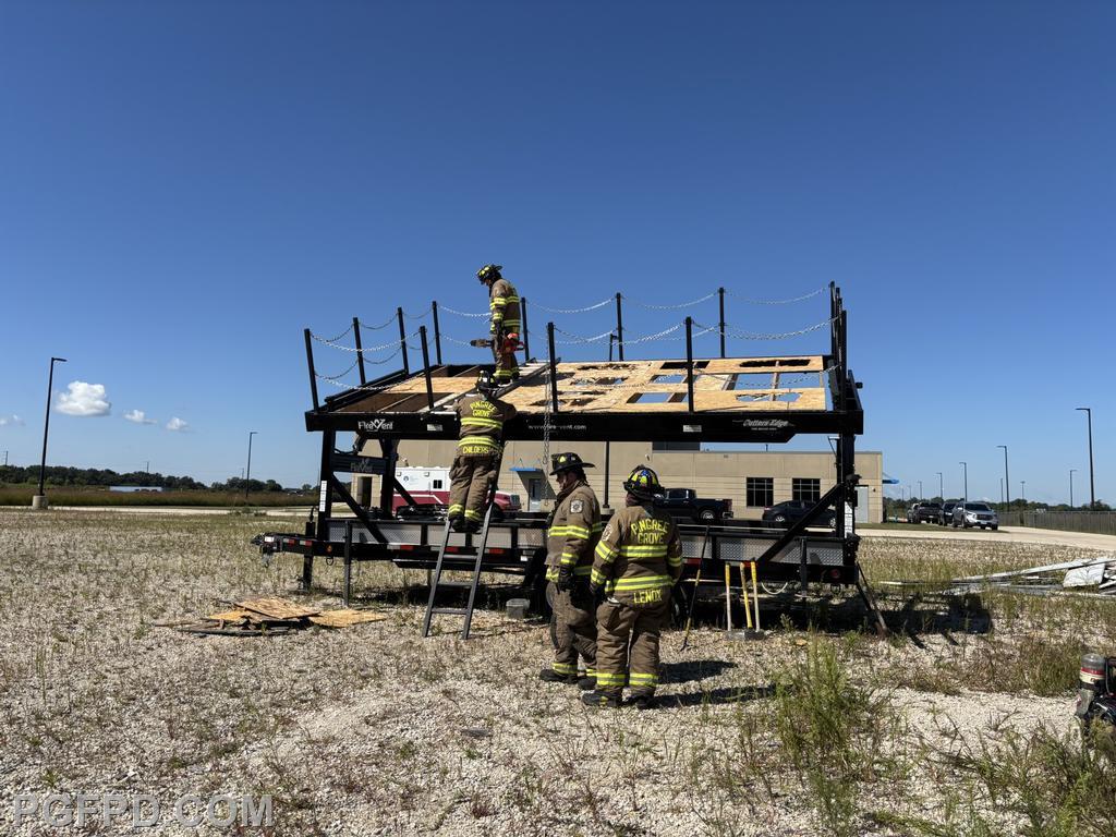 Roof Prop Training - Pingree Grove & Countryside Fire Protection District