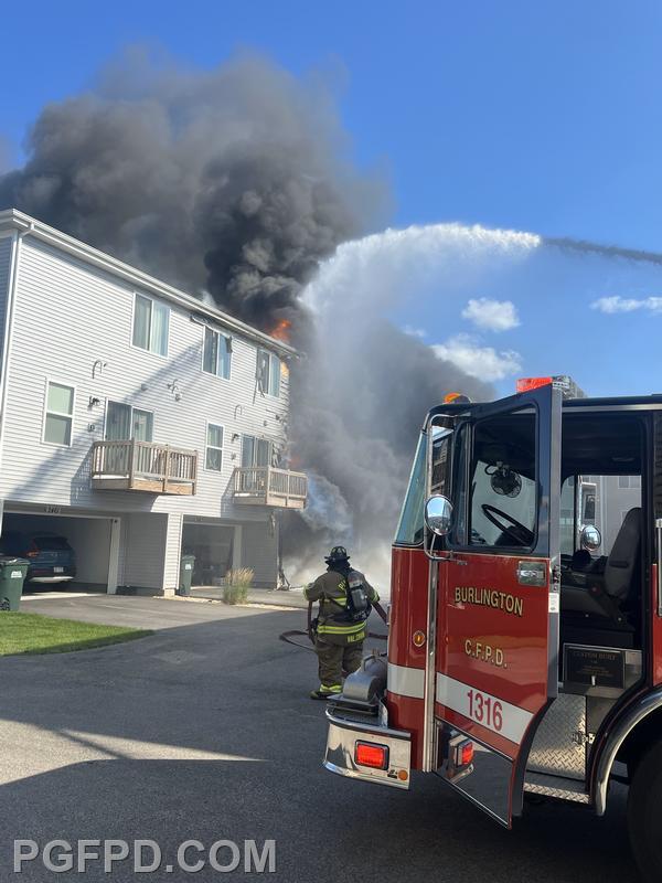 Townhome Fire - Pingree Grove & Countryside Fire Protection District