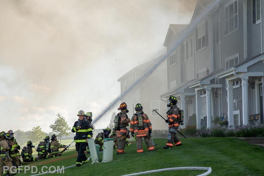 Townhome Fire - Pingree Grove & Countryside Fire Protection District