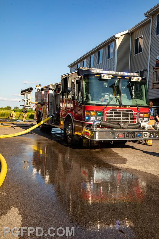 Townhome Fire - Pingree Grove & Countryside Fire Protection District